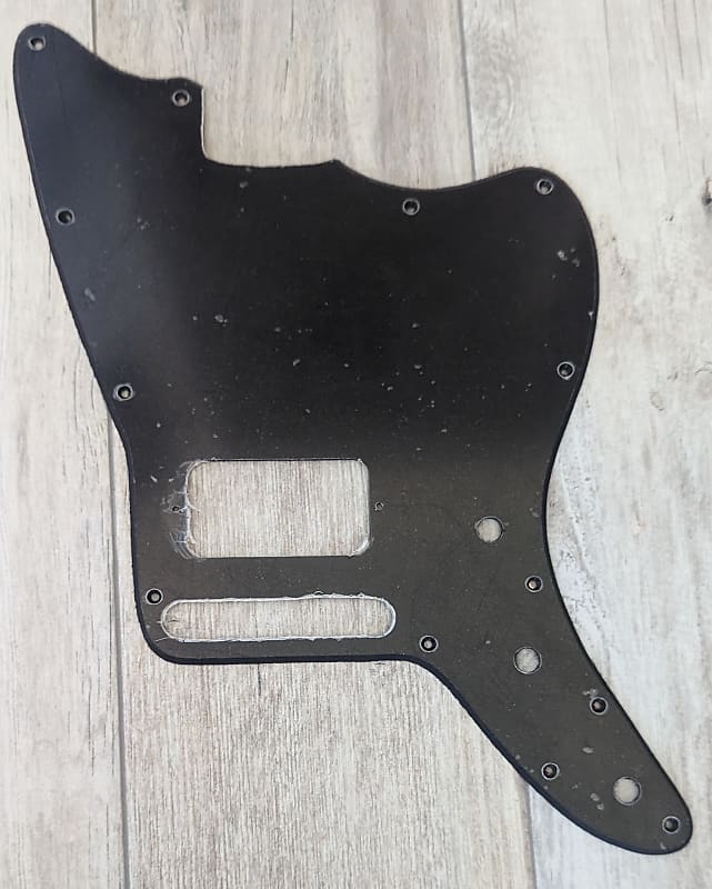 Custom Made Jazzmaster Pickguard for Humbucker - Matte Black | Reverb