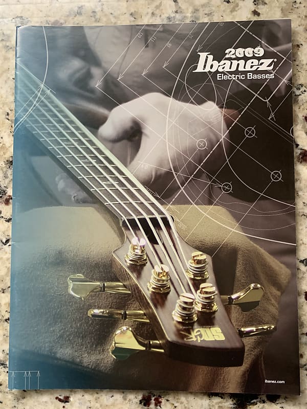 Ibanez Electric Bass Catalog 2009 Sr Gwb Pib K5 Gsr Gsrm Artb Reverb