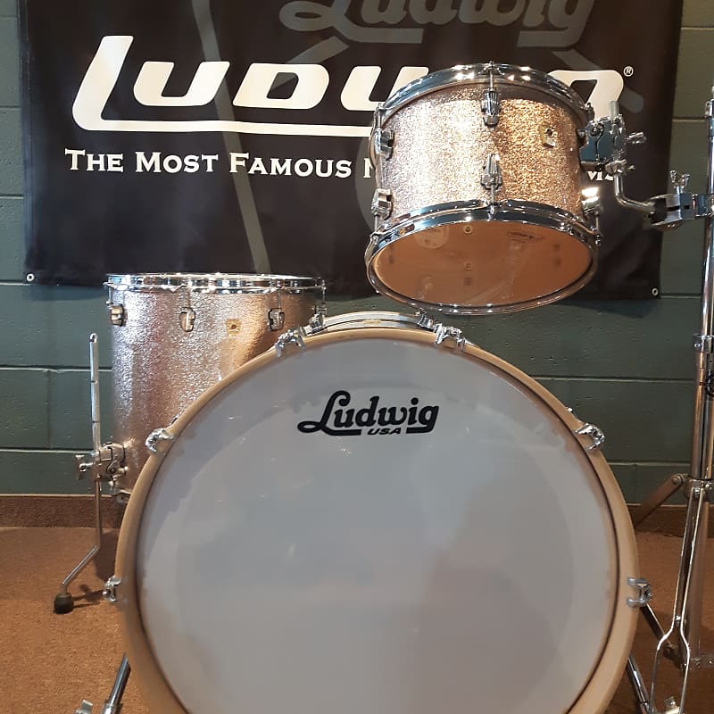 New Ludwig Keystone Shell Pack 22,16,12 Shampayne Sparkle | Reverb