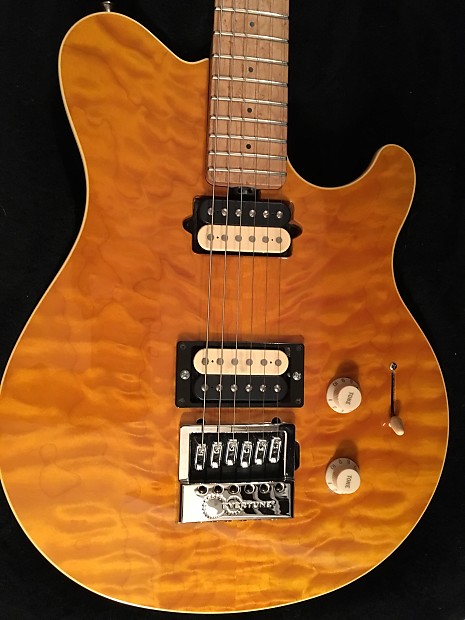 Music Man Axis Super Sport w Evertune 2005 Amber | Reverb