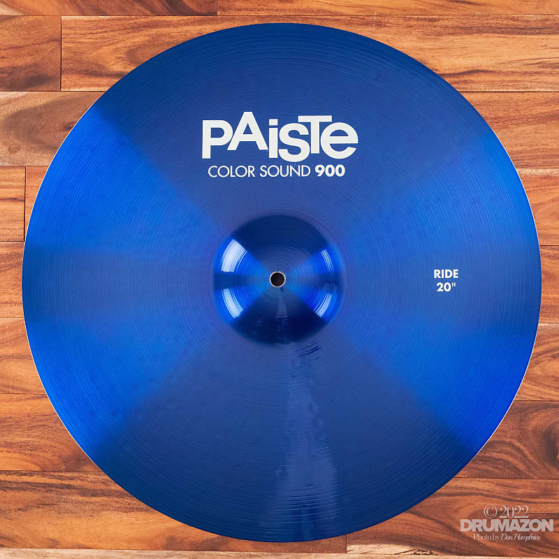 PAISTE 20" 900 COLOR SOUND SERIES BLUE RIDE CYMBAL | Reverb