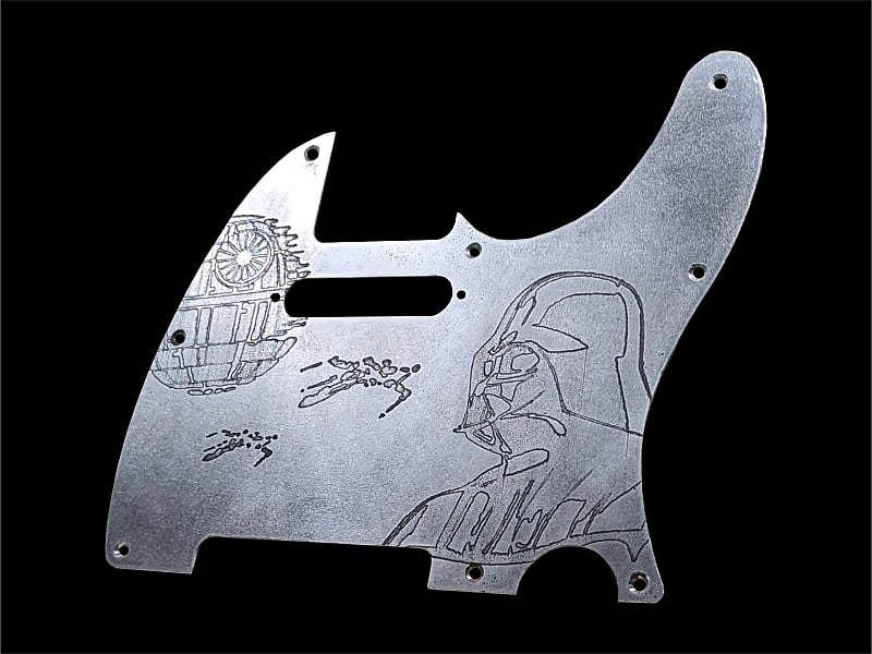 Telecaster Pickguard Metal Silver Stainless Steel | Reverb