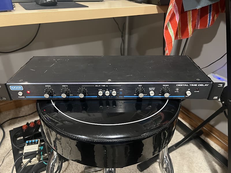 MXR digital time delay M-175 1980s - Black/ blue stripe | Reverb