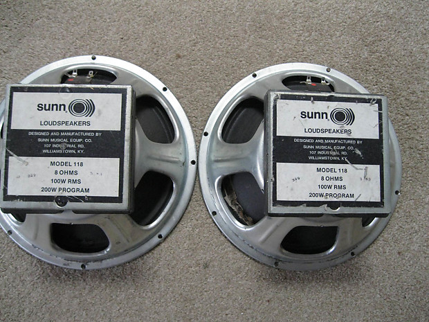 SUNN 12 in. Speakers | Reverb