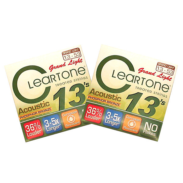Cleartone Acoustic Guitar Strings Phosphor Bronze - Grand | Reverb