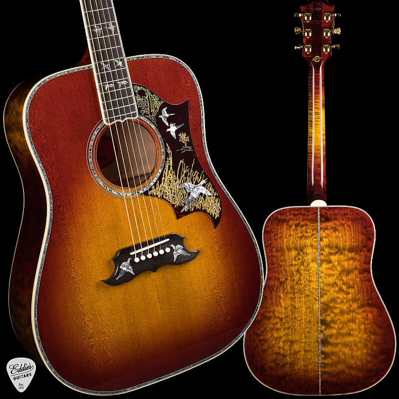 Gibson Custom Shop PSL Doves in Flight Quilt Wildfire Burst | Reverb