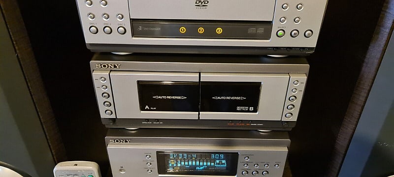 VINTAGE SONY 6 PIECE COMPONENT STEREO SYSTEM/3CD/TAPES/RADIO | Reverb