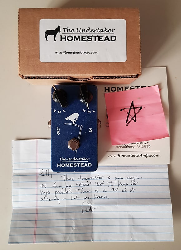 Homestead The Undertaker Diaz Texas Ranger Treble Booster | Reverb UK