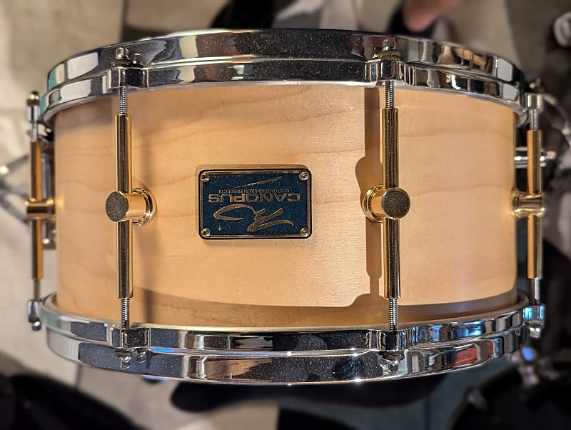 Canopus 'The Maple' 10ply Snare Drum 14x6.5 w/Cast Hoops | Reverb
