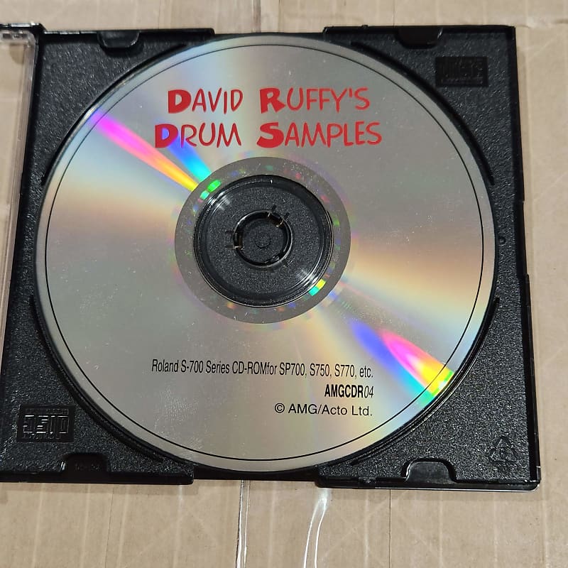 David Ruffy’s Drum Samples CD-ROM for Roland CD Sampler S700 | Reverb