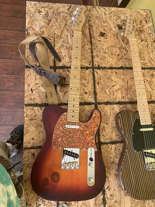 Homemade Telecaster Satin, bright sunburst | Reverb
