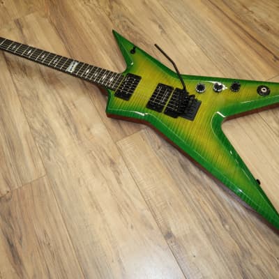 Dean USA USA Dime Stealth Sime Model 2023 - Slime Burst Flame | Reverb
