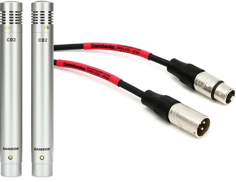Samson C02 Small-diaphragm Condenser Microphone - Stereo Pair | Reverb