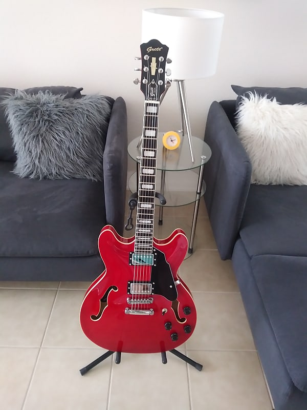 Grote ES335 style Cherry Red Gloss | Reverb