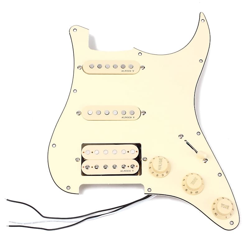 Fully Loaded HSS Stratocaster prewired pickguard - with | Reverb