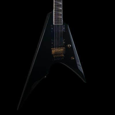 ESP Original Series Custom Arrow - Black with Gold Hardware | Reverb