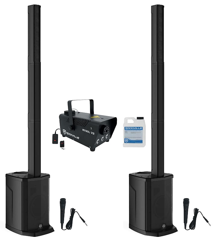 (2) Gemini WPX-2000 1200w DJ/PA Line Array Speakers w/ 8" | Reverb