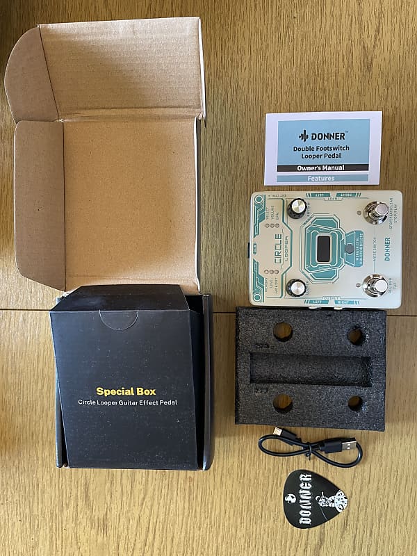 Donner Donner Circle Looper Pedal, Stereo Guitar Looper | Reverb