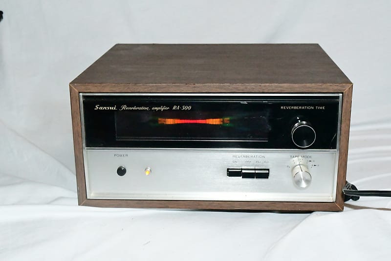 Sansui RA-500 REVERB AMPLIFIER #517a2 oct25 1970's - wood | Reverb