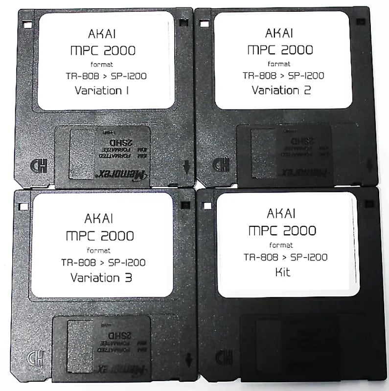 Akai MPC 2000 Format Floppy Disk Sample Library TR 808 Drums | Reverb