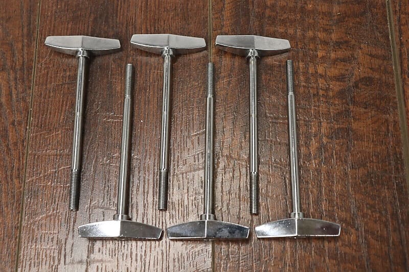 Pearl 4.75" Bass Drum T Rods Chrome 6pk #2 | Reverb