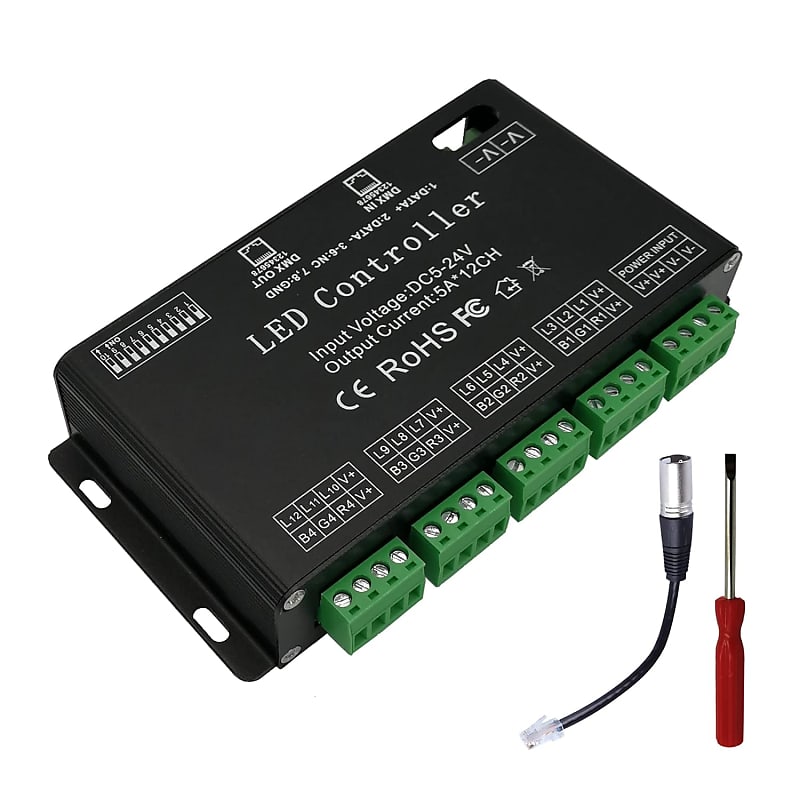 12 Channel Dmx Decoder 60A Dmx512 Rgb Led Controller Pwm | Reverb UK