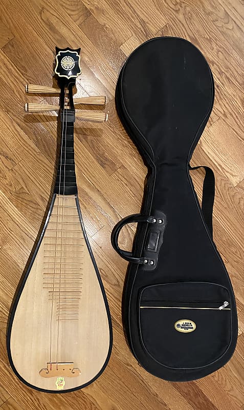 Shanghai Dunhuang Pipa Chinese lute folk Instrument with gig | Reverb