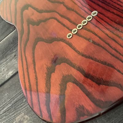 Unbranded Thinline Telecaster Body Trans Cherry Stain | Reverb