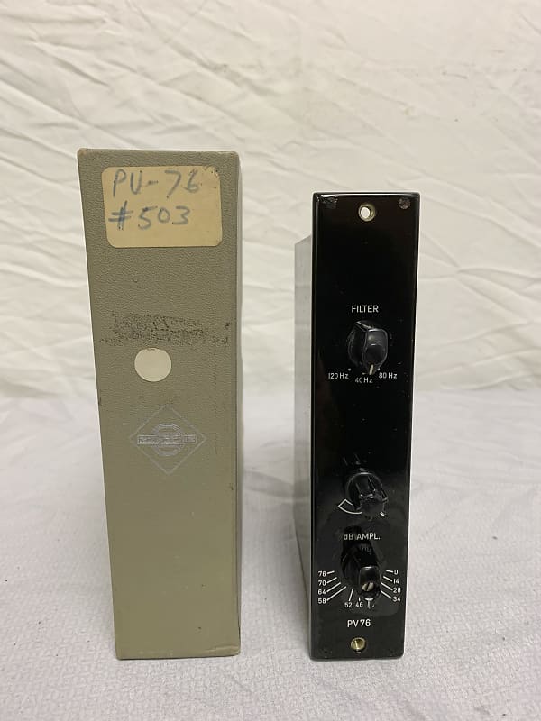 Neumann PV 76 Mic Preamp in Original Box with paperwork | Reverb