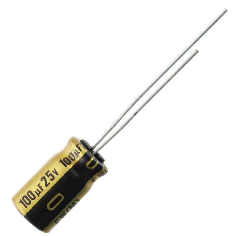 Nichicon UFW Audio Grade Electrolytic Capacitor, 100uF @ 25V, | Reverb