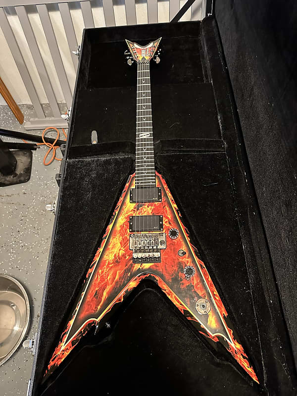 2008 Dean Razorback V255 Dimebag Darrell Flying V W/OHSC | Reverb