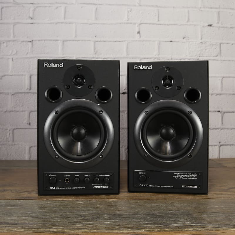 Roland DM-20 Digital Stereo Micro Monitors 20W (Pair) 2004 | Reverb