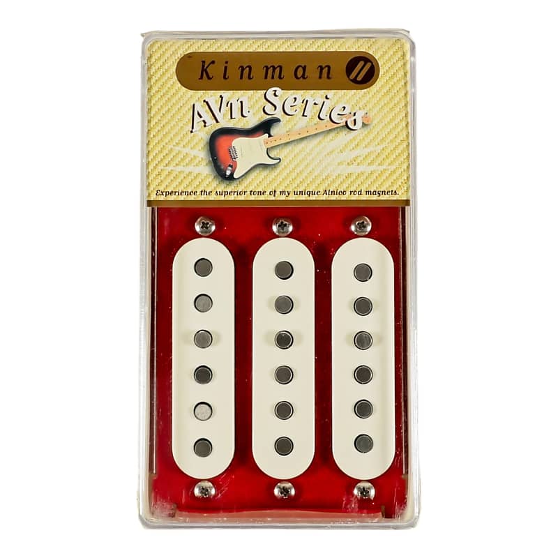 Kinman Pickups Blues Stratocaster Single Coil Set - Parchment | Reverb