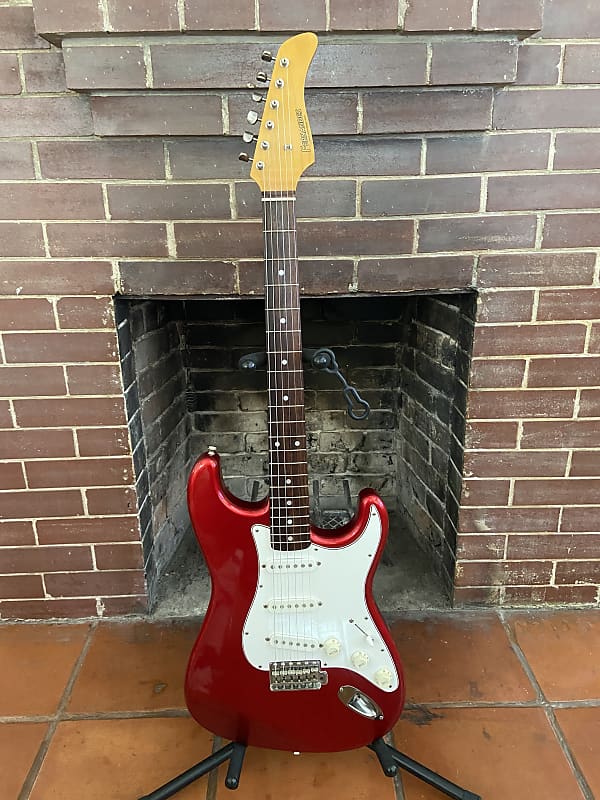 Fernandes Strat 90’s - Cherry Red with OHSC | Reverb