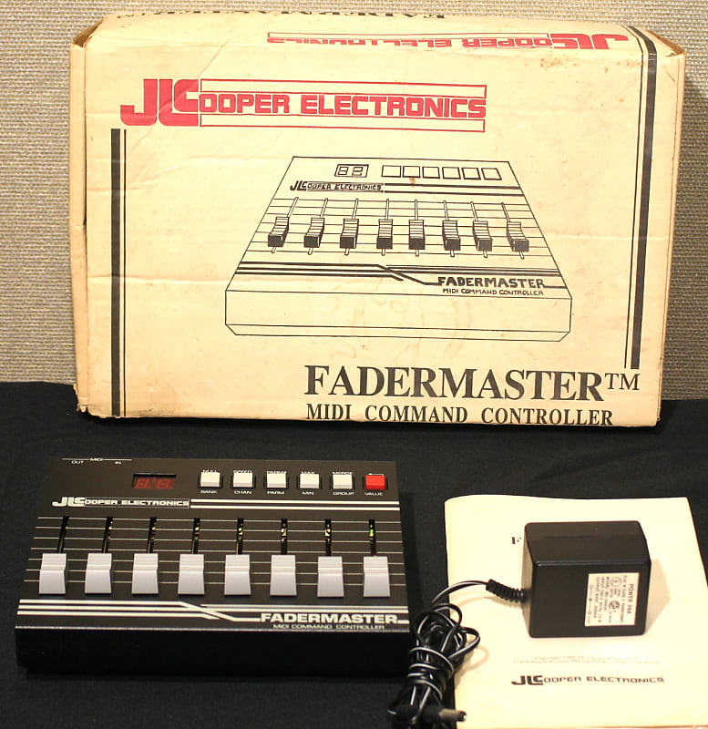 New Old Stock J.L. Cooper Fadermster MIDI command controller | Reverb
