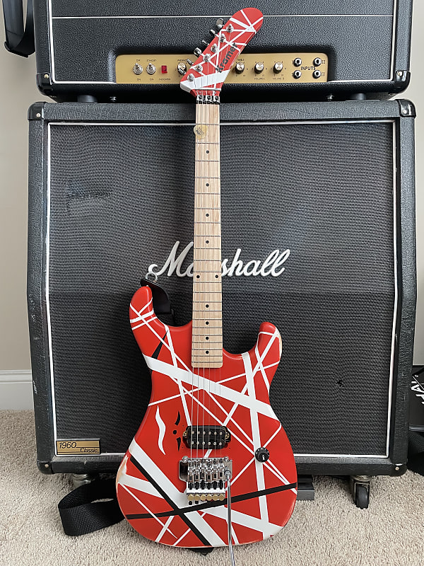 Custom Kramer Style Guitar with EVH Humbucker- HFT Striped | Reverb