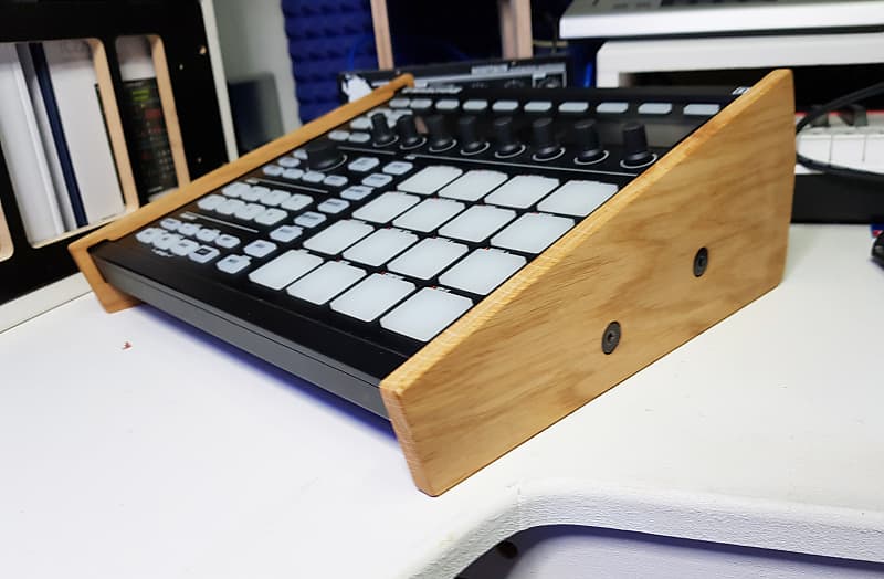 Native Instruments Maschine MkII Solid Oak stand from Synths | Reverb