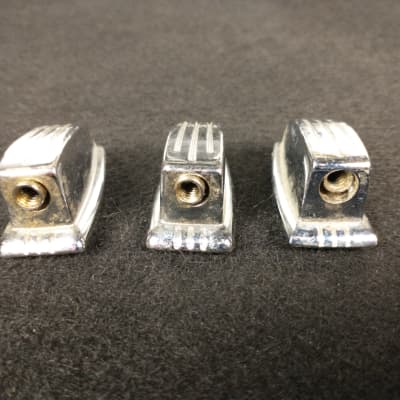 Vintage Ludwig Mini Classic Chrome Lugs (Lot of 3) #2 | Reverb