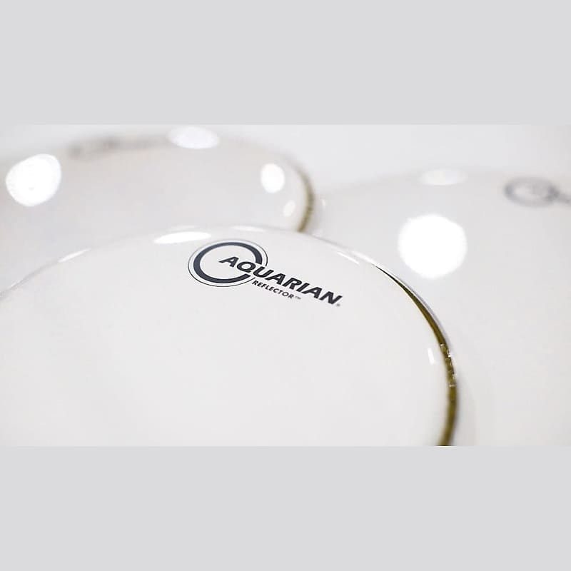 Aquarian Ice White Reflector Drumhead 10" | Reverb