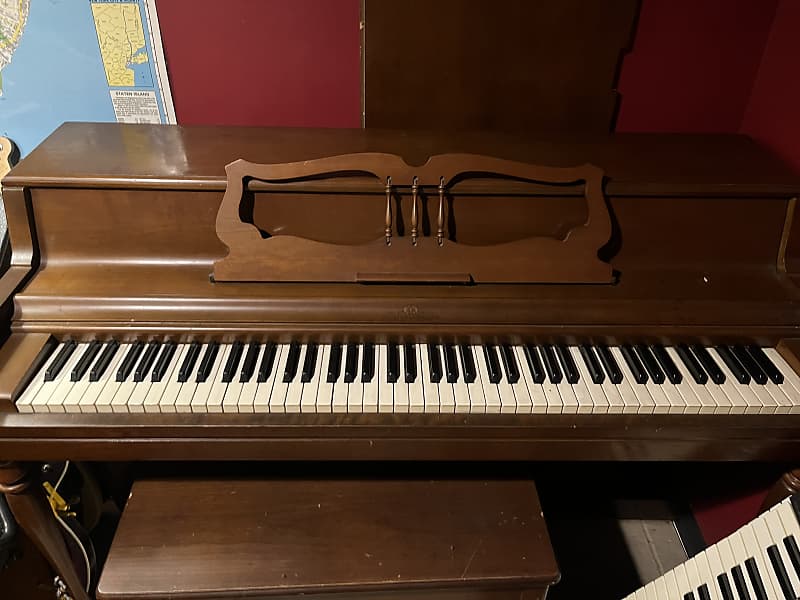 Wurlitzer Piano spinet 1960s - Wood | Reverb