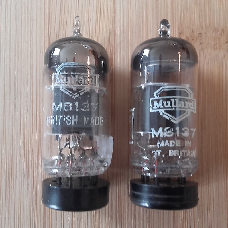 Very rare vintage NOS matched pair Mullard CV4004 M8137 ecc83 | Reverb