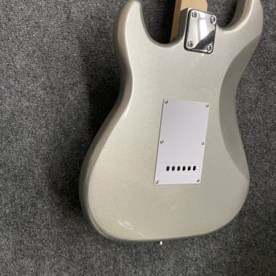 Custom Strat, with a Tele. neck 2020 silver | Reverb