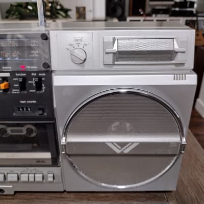 Sharp sharp gf-575 big ghetto blaster boombox. dual tape | Reverb
