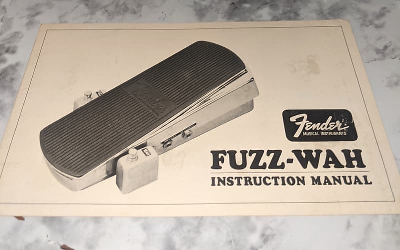 Fender Fuzz-Wah Instruction Manual | Reverb