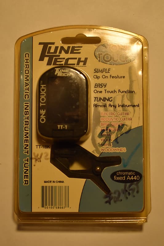 Tune Tech TT-1BK Chromatic Tuner Easy One Touch Guitar Tuner | Reverb