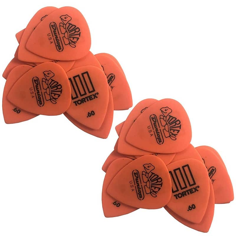 Dunlop Guitar Picks Tortex III 24 Pack .60mm 462P.60 | Reverb