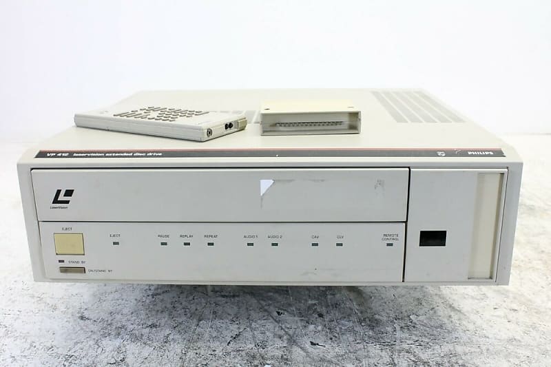 Philips Laservision extended disc drive VP412 /w remote & | Reverb