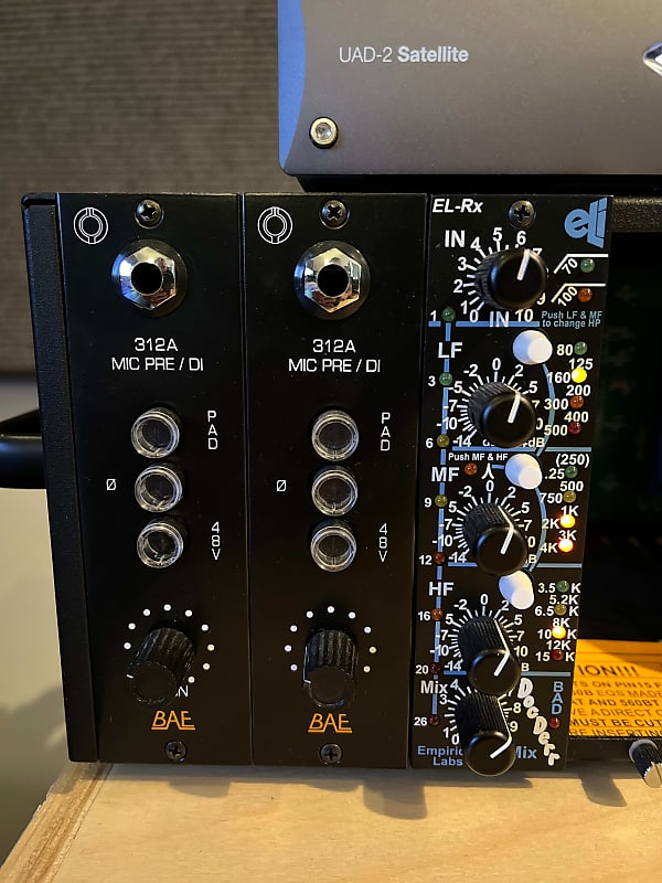 BAE 312A 500 Series Mic Pre / DI Module 2015 - Black | Reverb