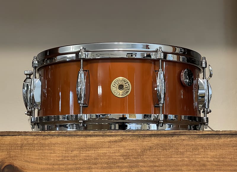 Gretsch Copper Mist USA Custom 5.5" x 14" Vintage Build Snare | Reverb