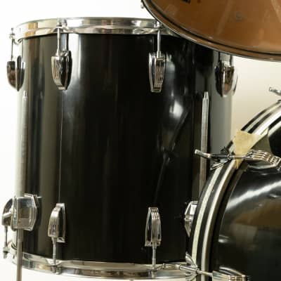 1970s Ludwig Big Beat Black Cortex Drum Set | Reverb